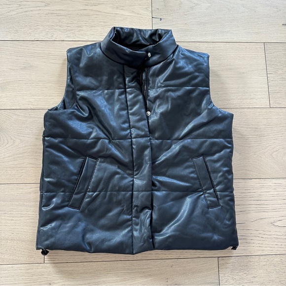 Freshman | Jackets & Coats | Freshman Kids Quilted Faux Leather Vest In ...